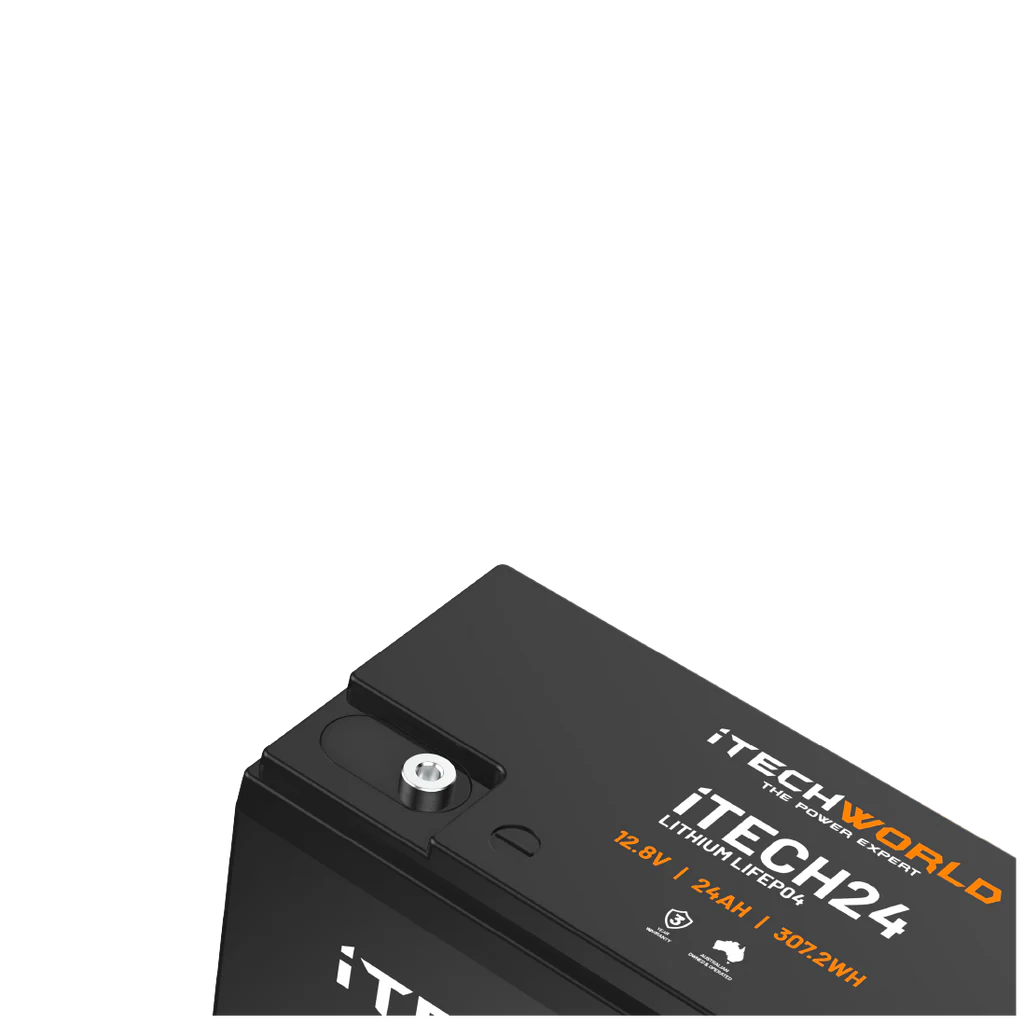 iTechWorld 12V 24Ah Deep Cycle Lithium Battery — Outback SafeTrack