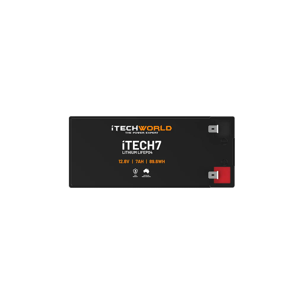 iTechWorld 12V 7Ah Deep Cycle Lithium Battery — Outback SafeTrack