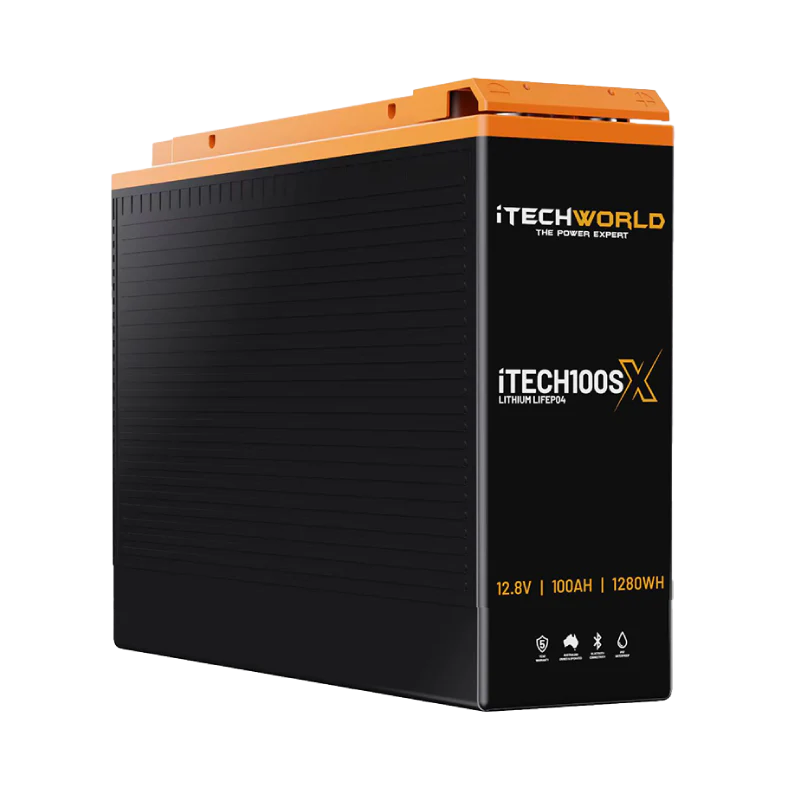 iTechWorld 100SX Slimline Deep Cycle Lithium Battery — Outback SafeTrack