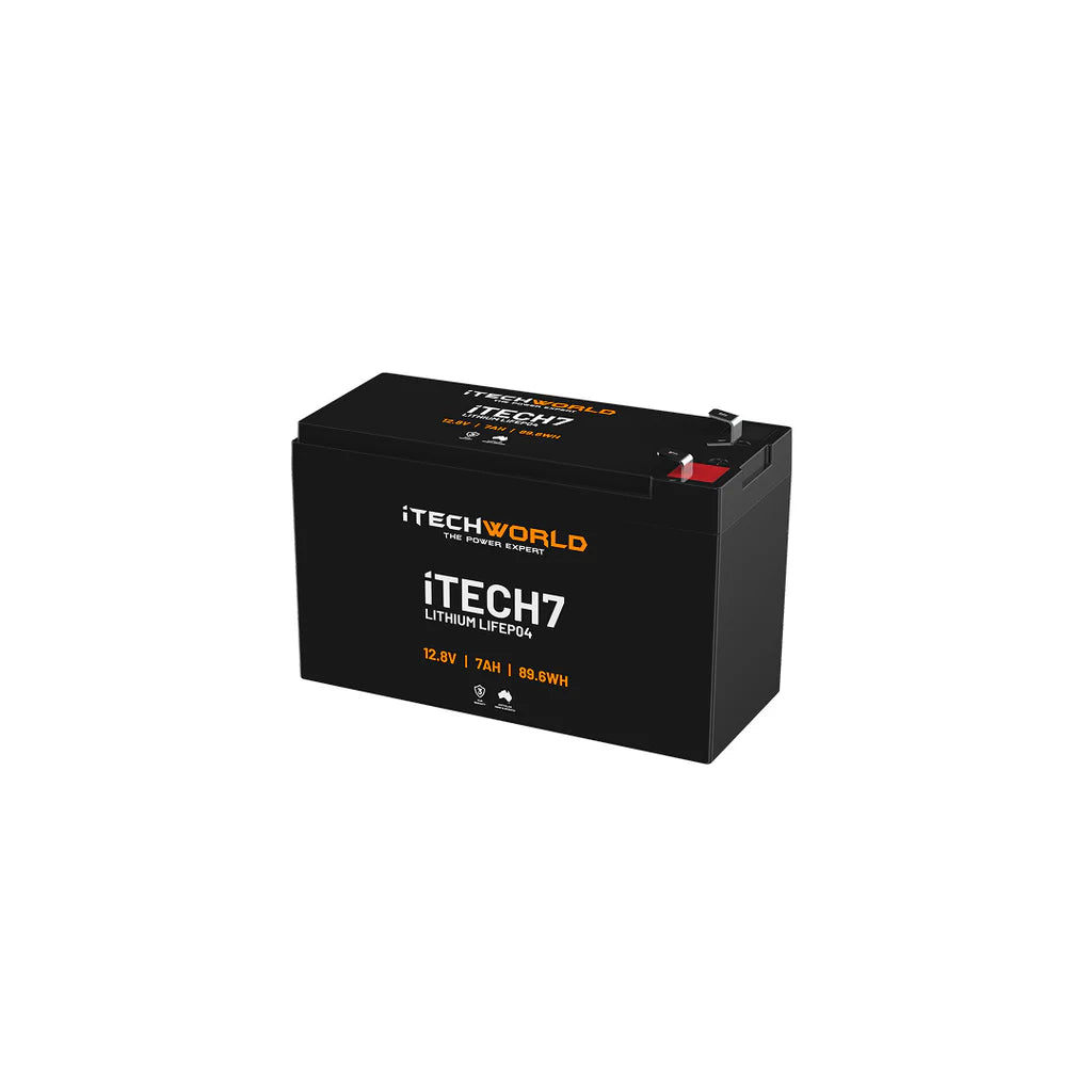 iTechWorld 12V 7Ah Deep Cycle Lithium Battery — Outback SafeTrack